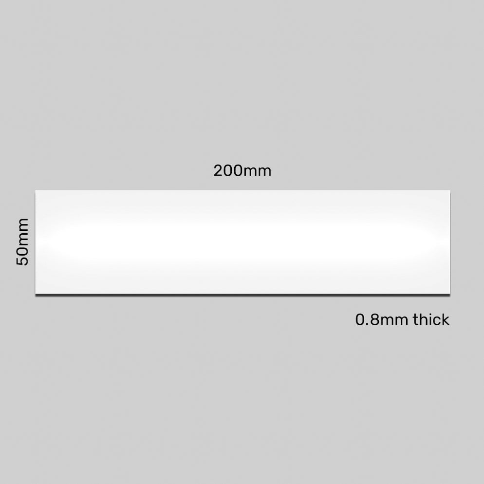 Pack of 10 Rewritable White Magnetic Labels – 200mm x 50mm x 0.8mm ...