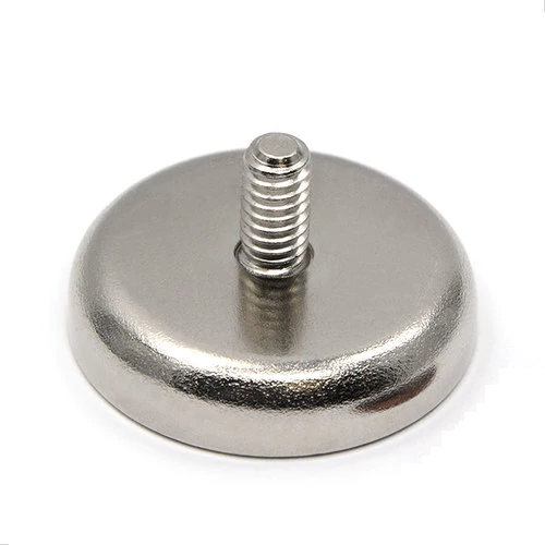 Neodymium Male Thread Pot Magnet - D42mm x 20mm M6 (68kg) | FRENERGY ...